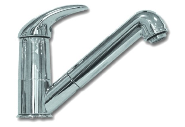 Plastimo Mixer Tap + Retractable Hand Shower - Chrome Plate on Brass ...